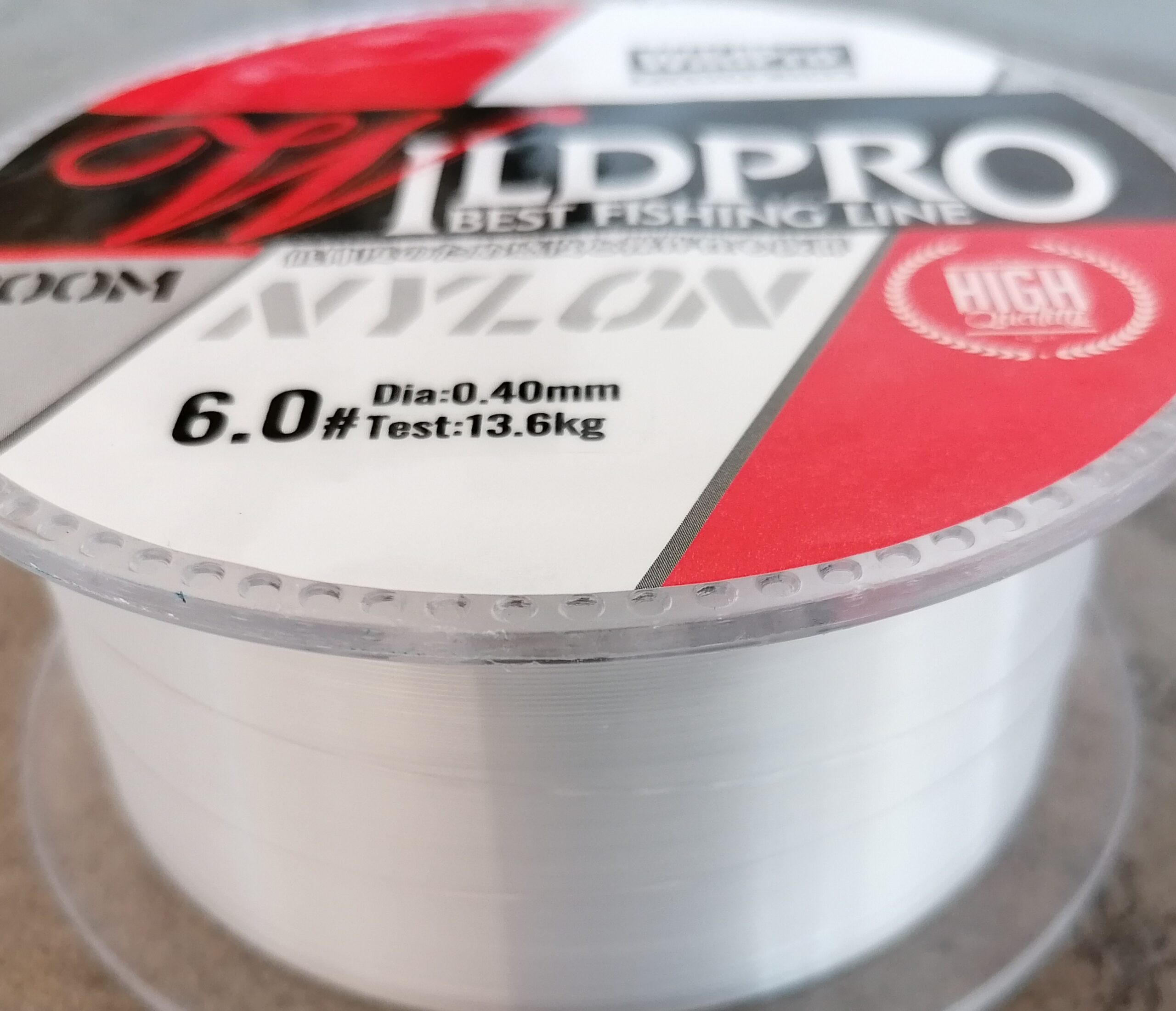 Klar monofilament line (Nylon), 300 m / 0,40 mm / 13,6 kg. – Toko